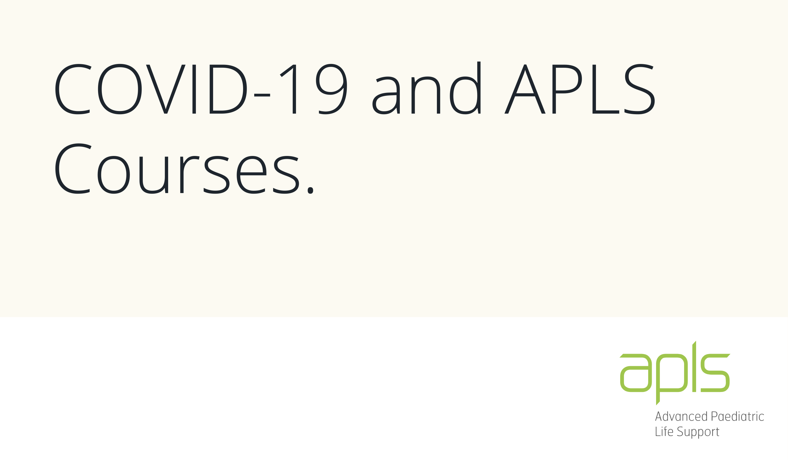 COVID-19 and APLS Courses | APLS Australia